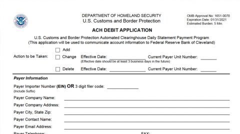 What is Customs ACH account? - NYC Supply Chain Solutions Inc.